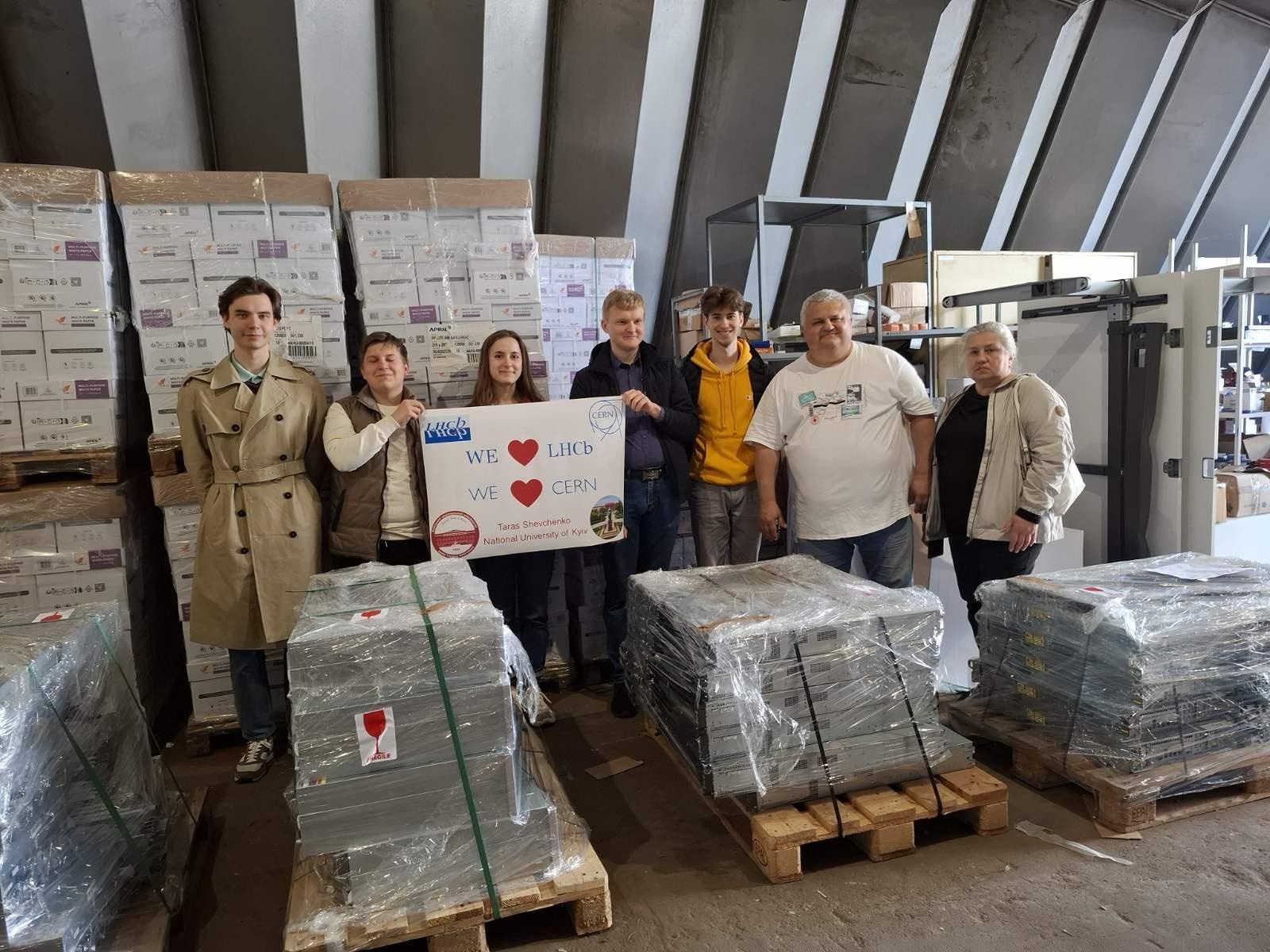 The LHCb collaboration donates computing equipment to Ukraine | CERN